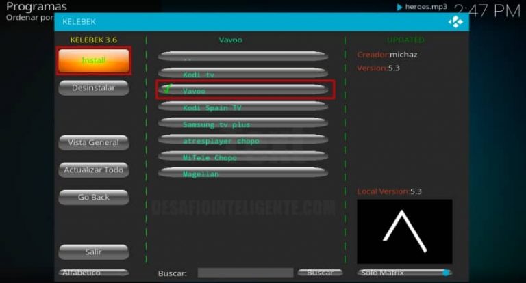 Addon Vavoo en Kodi – Guía de instalación 【2025】 | Desafío Inteligente