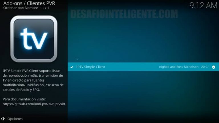 PVR IPTV Simple Client en Kodi - Guía de instalación 【2026】 | Desafío ...