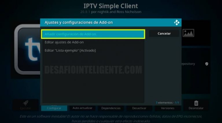 PVR IPTV Simple Client en Kodi - Guía de instalación 【2025】 | Desafío Inteligente